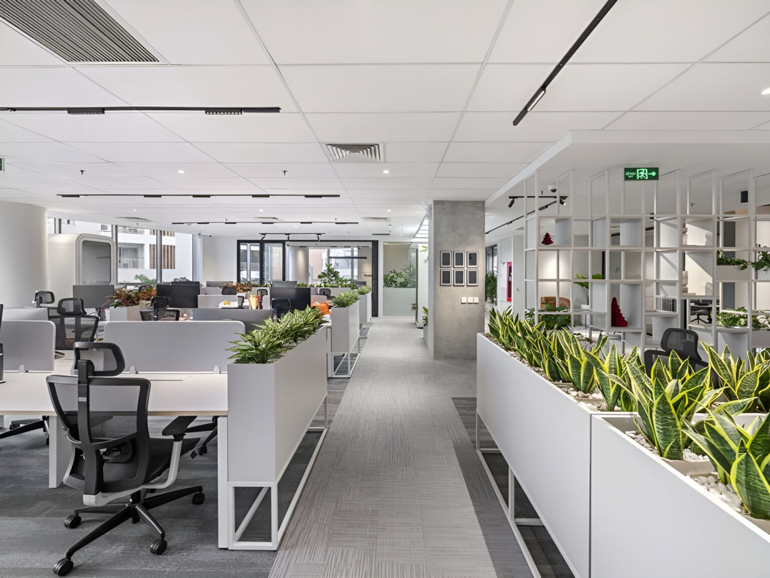 20+ Modern & Optimized Factory Office Interior Designs